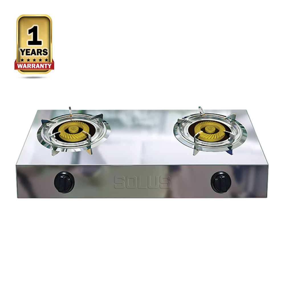 Solus STSD-224 Non-Magnetic SS Double 120 MM Burner - Iron Cap