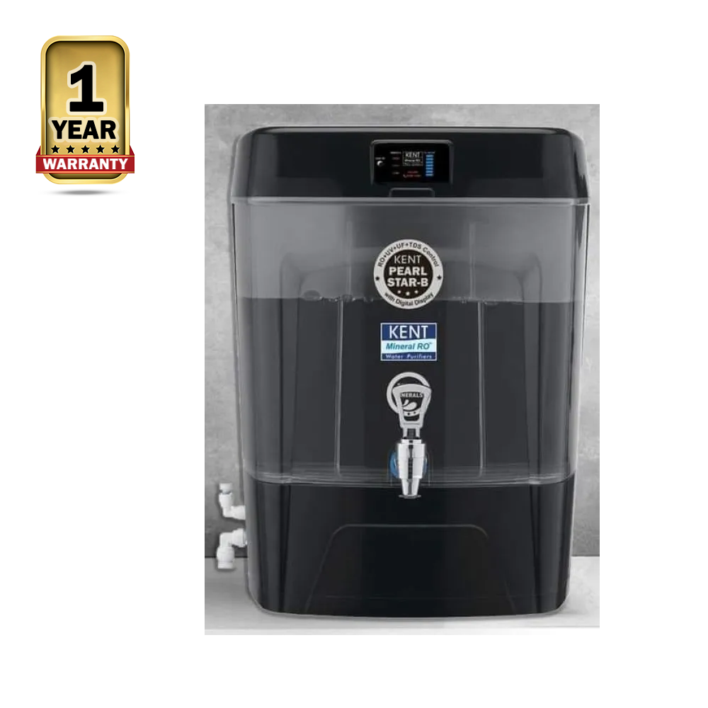 KENT Pearl Star-B RO+UV+UF+TDS Control Water Purifier - Black