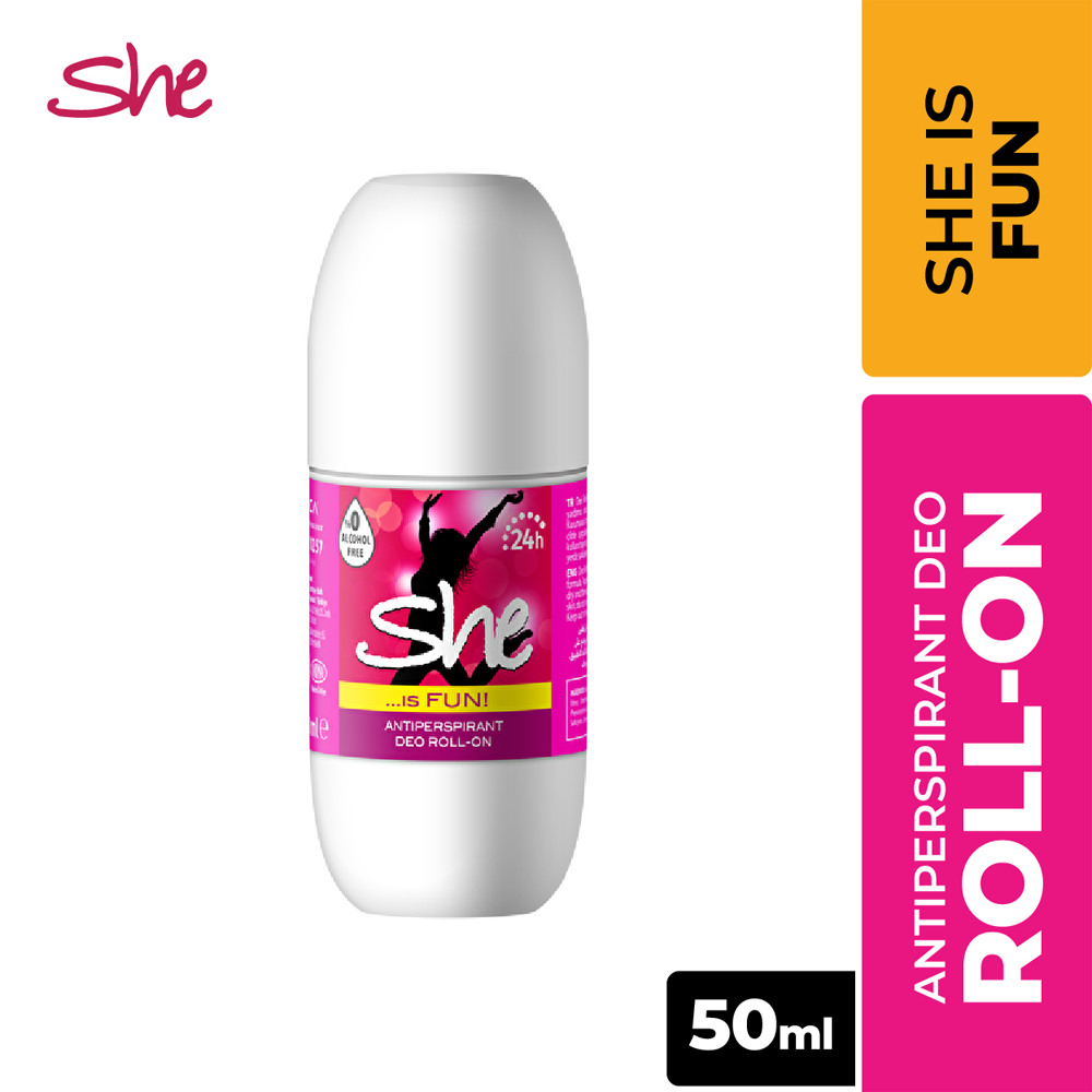 She Is Fun Antiperspirant Deo Roll-On For Women - 50ml