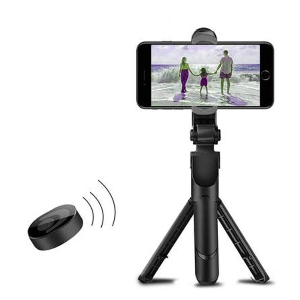 Xt 02 Bluetooth Selfie Stick Tripod For Phone 3 In 1 Black