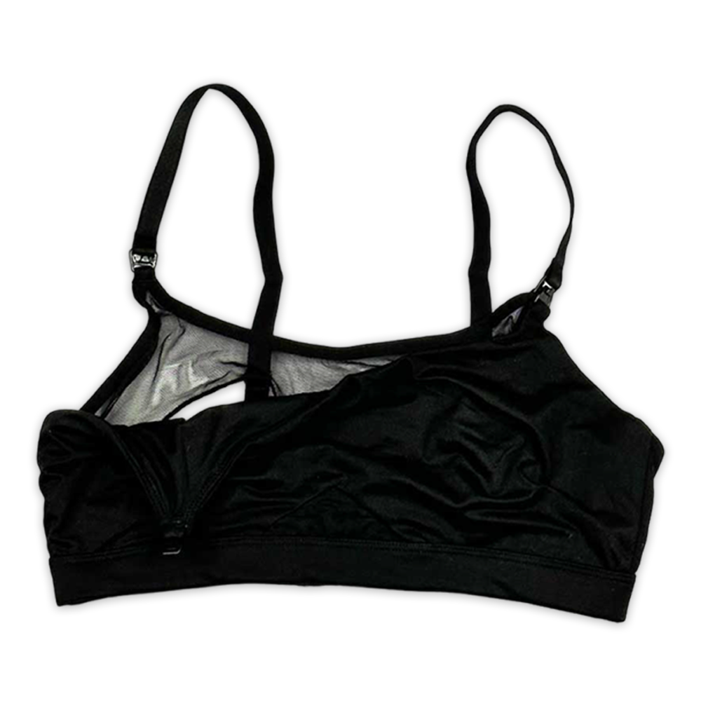 Spandex Cotton Maternity Bra For Women Black Wsb 381