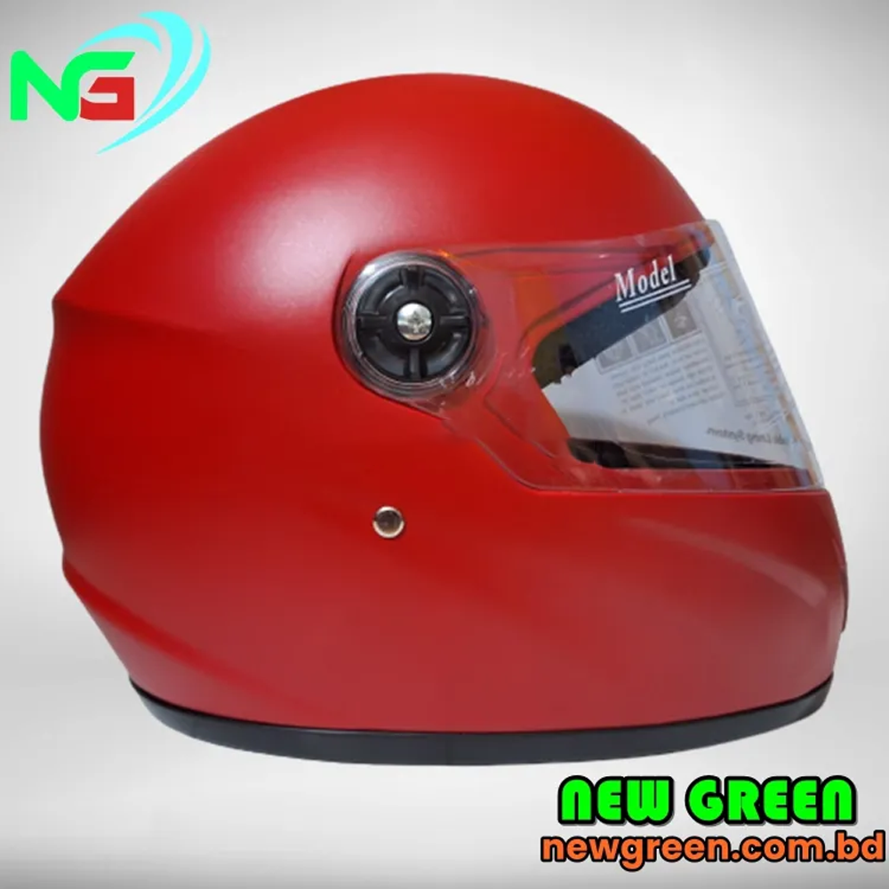 SFM Full Face Bike Helmet - Red