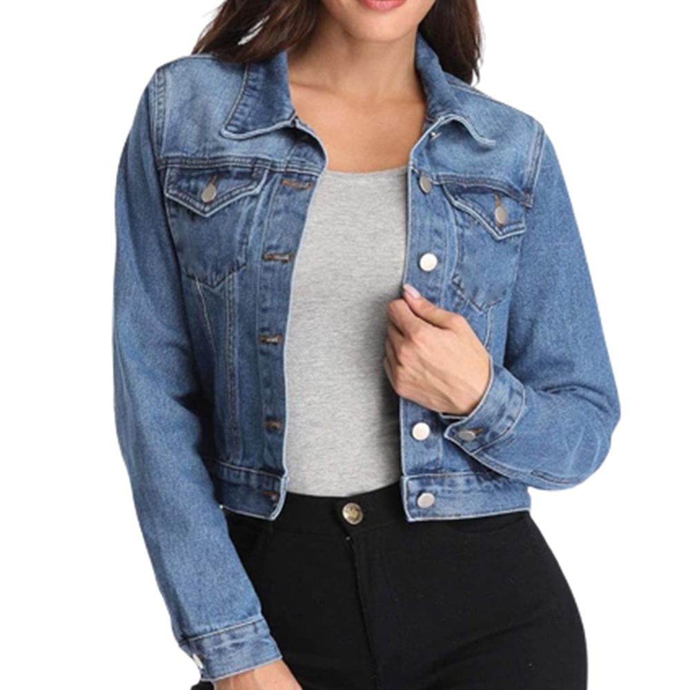 Denim Jacket For Women Light Blue Jl 06