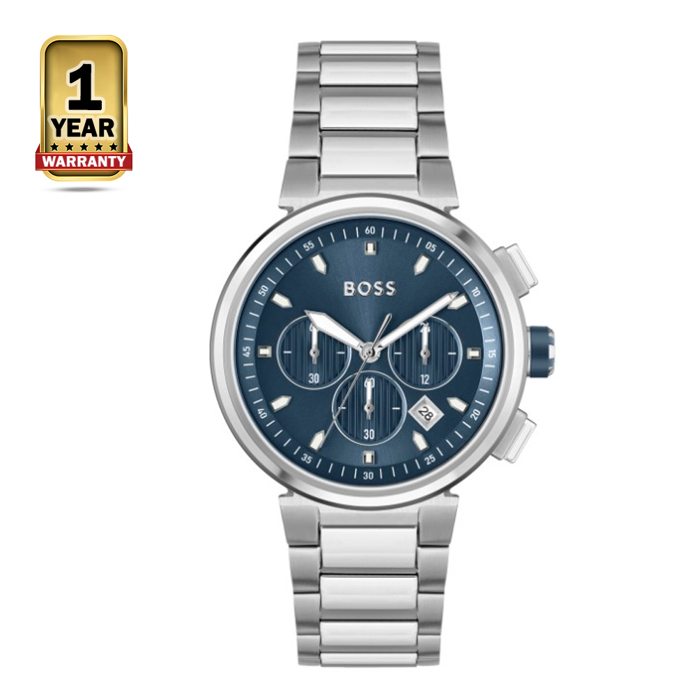 Hugo Boss 1513999 Stainless Steel Quartz Wristwatch For Men - Blue and ...