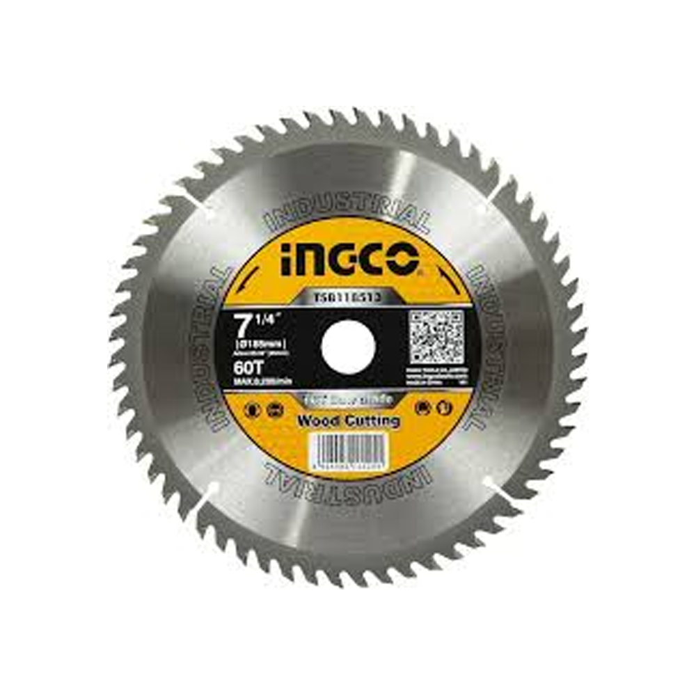 Ingco TSB118513 Industrial Wood Cutting Circular Saw Blade - 7 Inch ...