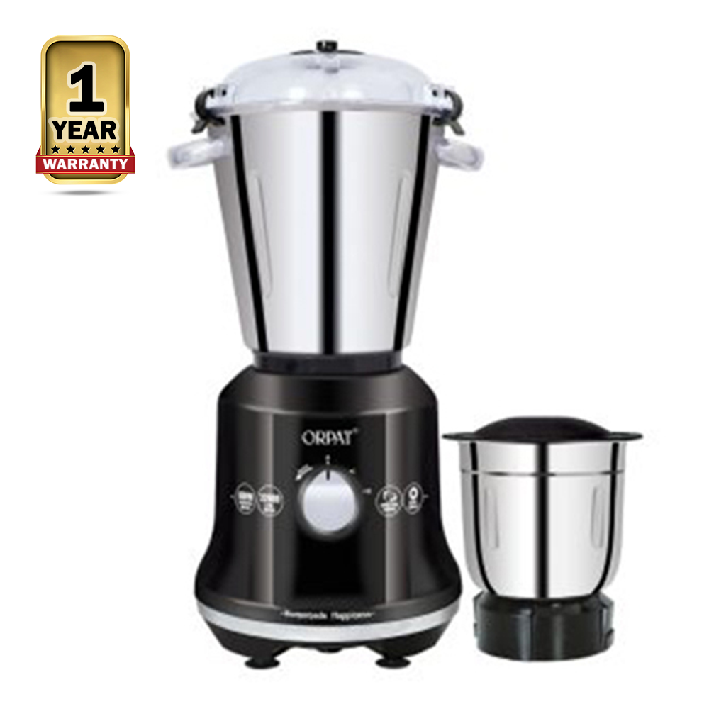 Orpat Heavy Duty Grinder And Blender - 1.5 Litre - Black And Silver