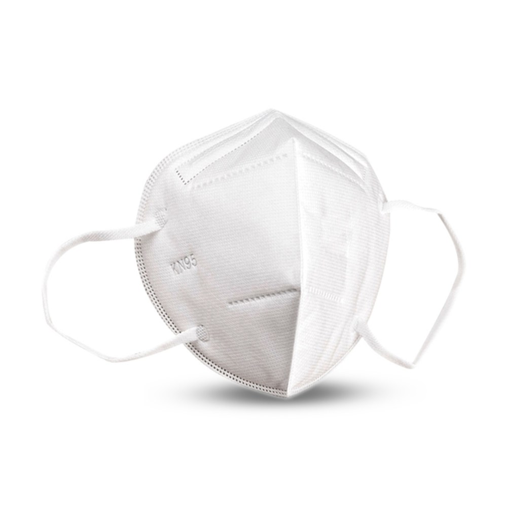 KN-95 Protective Mask With Steel And Inside PVC Nose Clip - White ...
