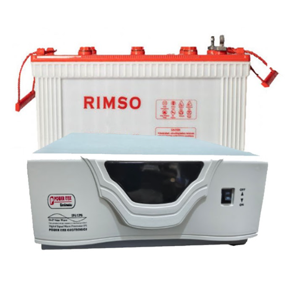 Combo of POWER LYNX DSP Sine Wave Digital 700 VA IPS With Rimso 6BRT ...