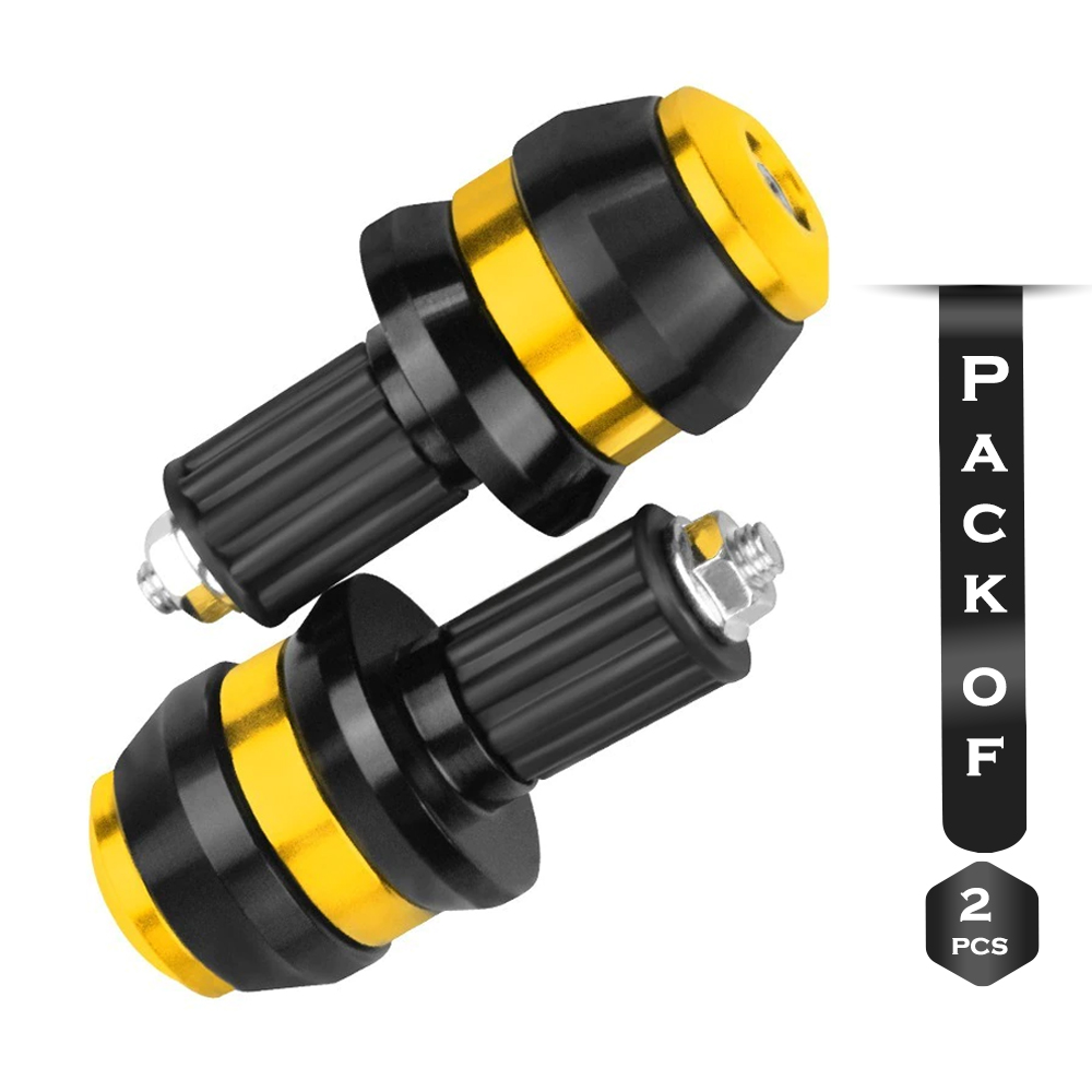 Pack Of 2 Pcs CNC Aluminum Universal Handlebar Gutli Hand Grip Bar End ...