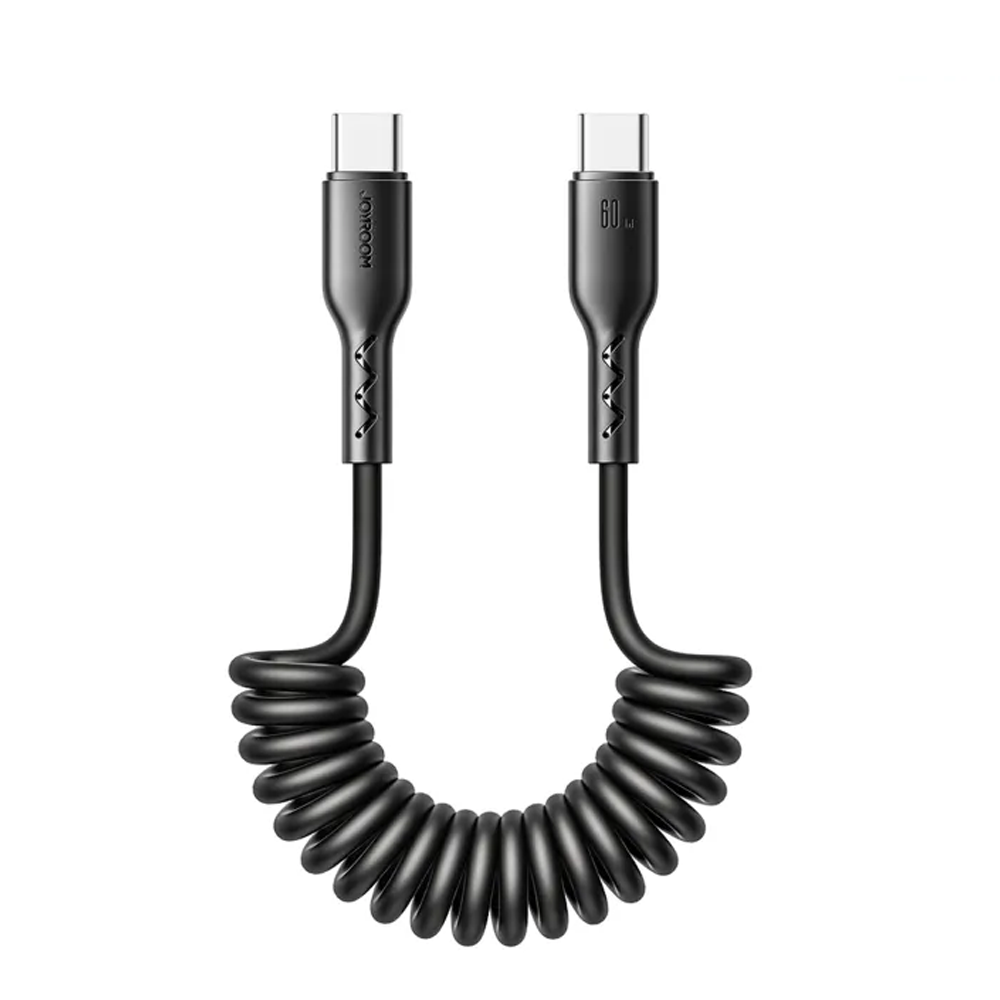 Joyroom SA38-CC3 60W Coiled Type-C to Type-C Fast Charging Data Cable ...