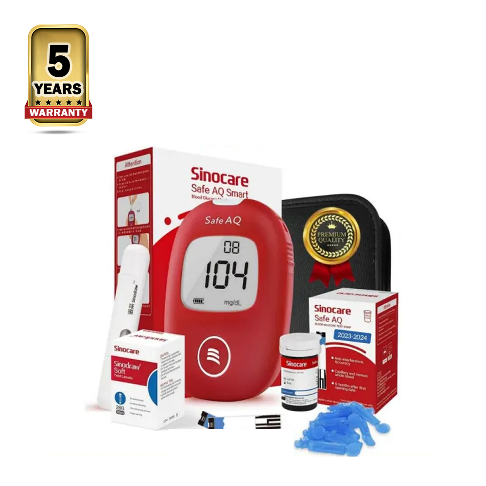 Sinocare Safe AQ Smart Smart Glucometer Blood Glucose - Suger Test ...