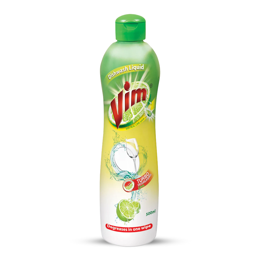 Vim Dishwashing Liquid - 500ml With Rin Liquid - 35ml Free