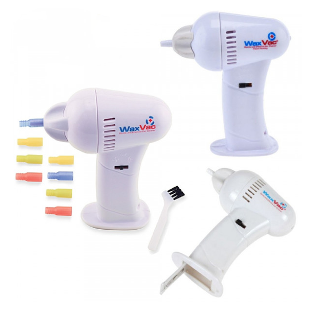 Waxvac Electric Ear Vacuum Cleaner White