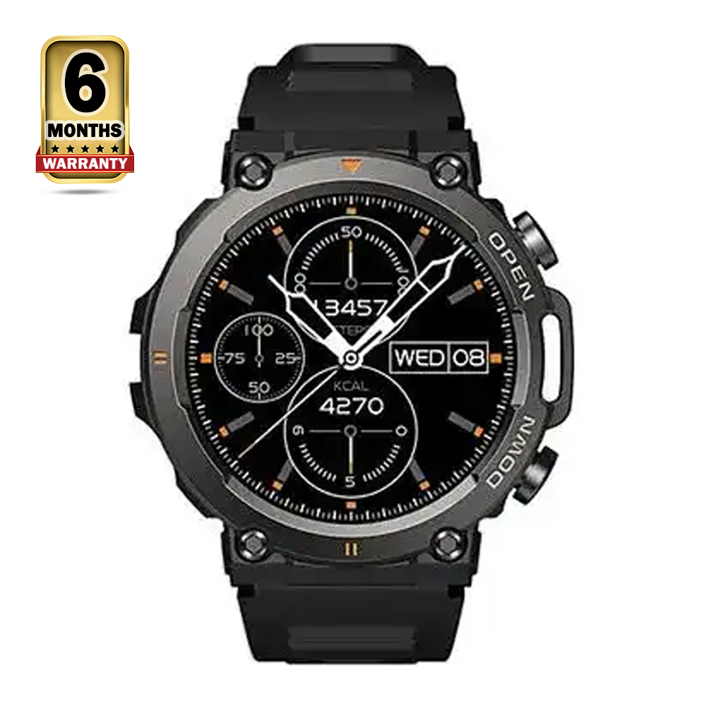 Zeblaze Vibe 7 Bluetooth Calling Rugged Smartwatch - Black