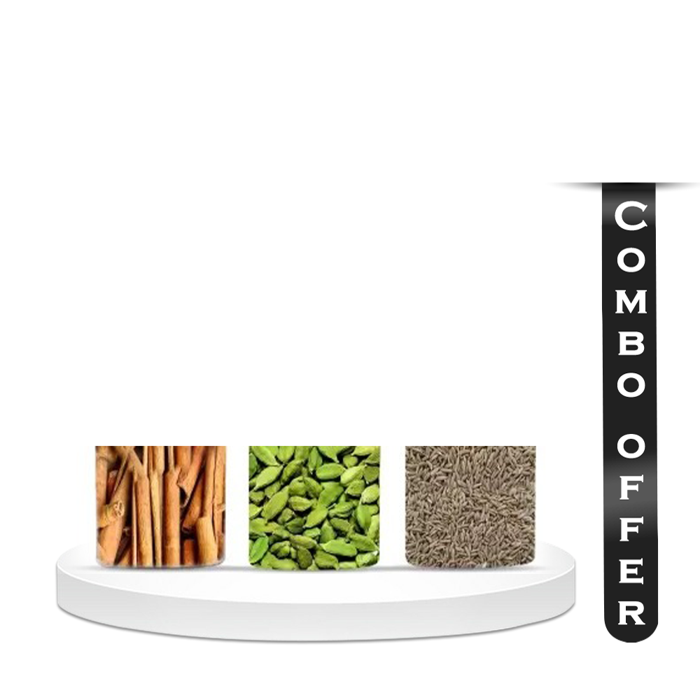 Combo Of Cardamom Cumin Cinnamon - 1500gm