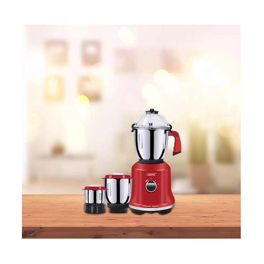 Orpat Mixer Grinder & Blender - 1200 Watt - Red