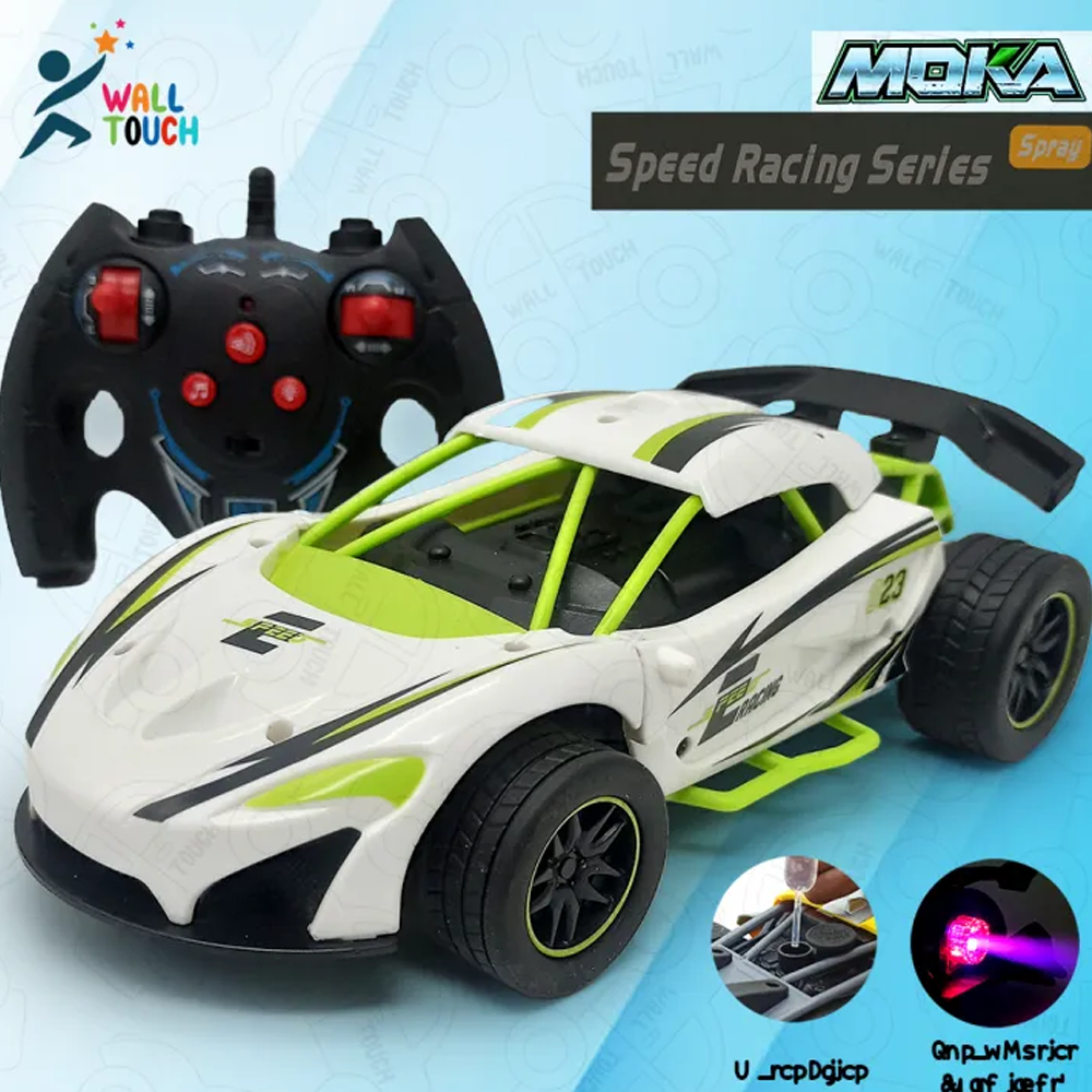 Rechargeable Racing Toy Car for Kids - White - 343120703