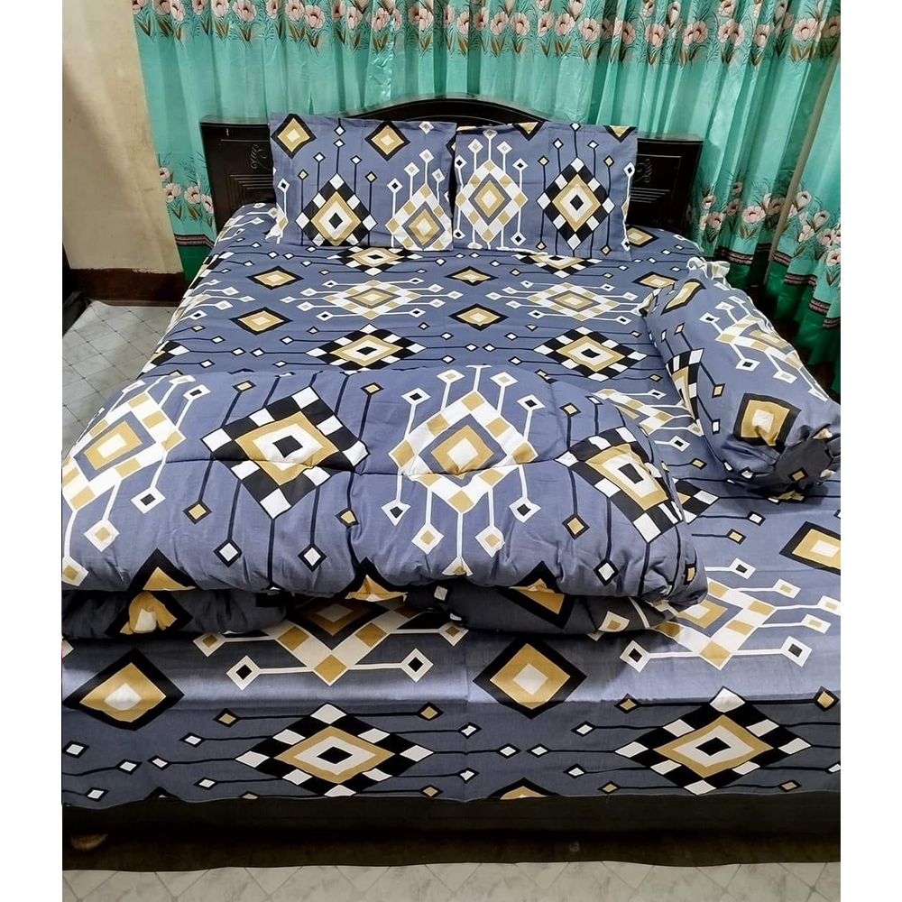 Combo of 5Pcs Twill Cotton Comforter Set - Multicolor - CFS-228