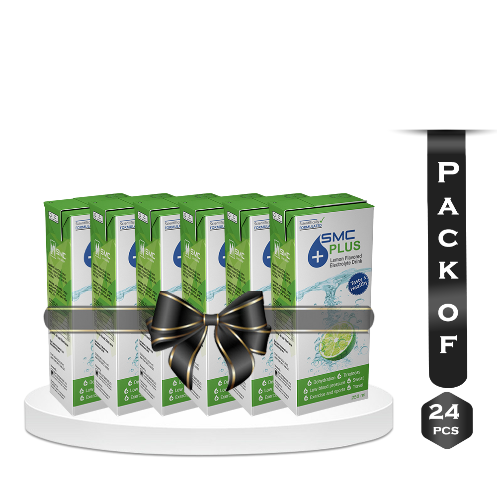 Pack of 24 Pcs SMC Plus Electrolyte Drink Lemon - 250 ml