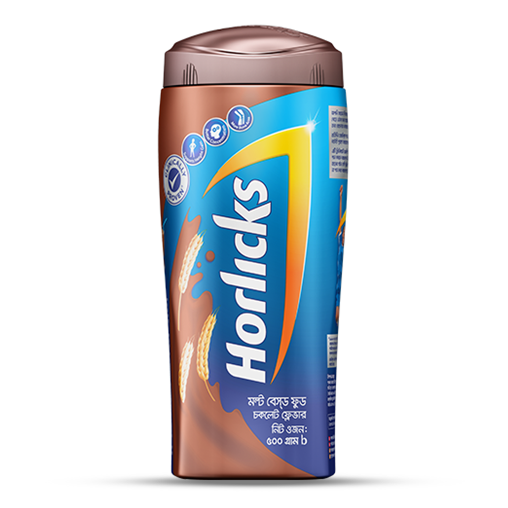 Horlicks Chocolate Flavour Functional Nutrition - 500g Jar