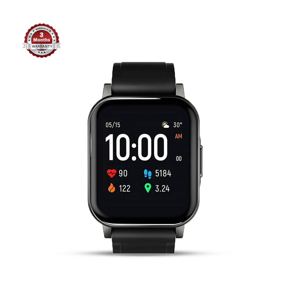 Haylou LS02 Global Edition Solar Smart Watch - Black