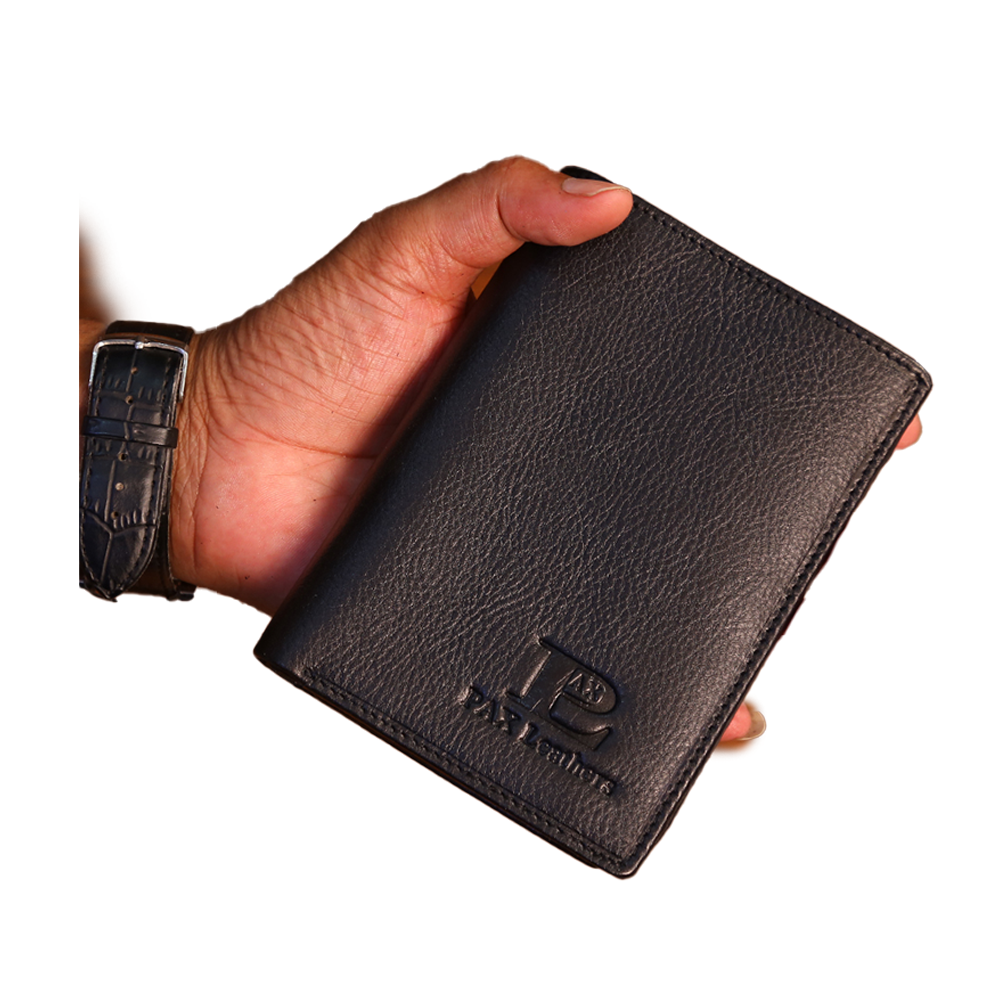 Leather Premium Wallet for Men - Black - PW229