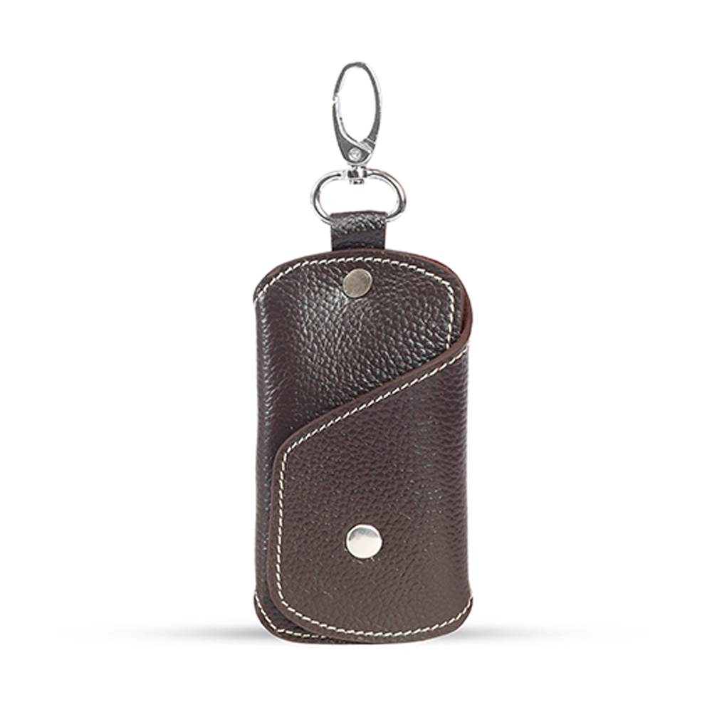 Leather Key Rings - Chocolate - PW-615