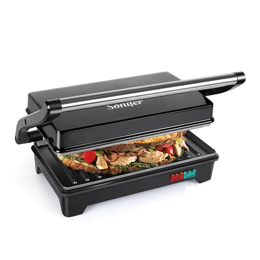 Sonifer SF-6098 Plastic and Metal Electric Gril - 750 Watt - Black