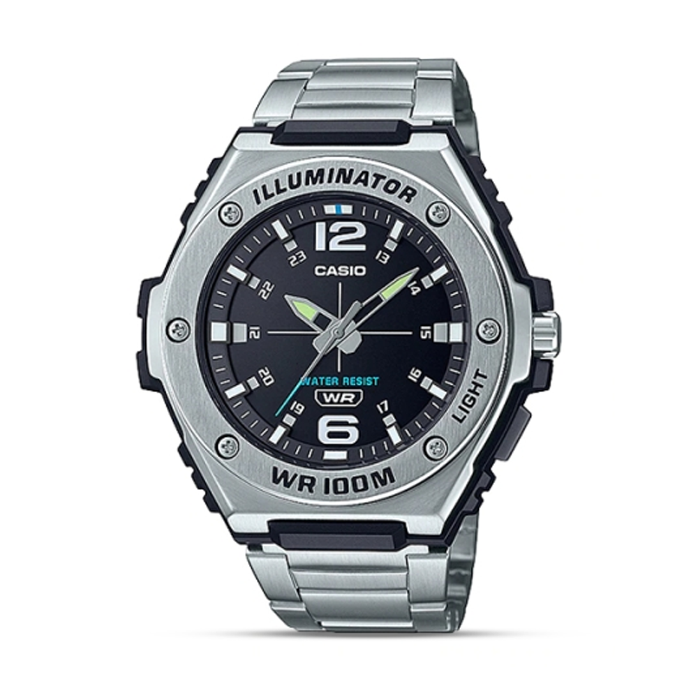 CASIO Stainless steel Watch For Men - Silver - MWA-100HD-1AVDF
