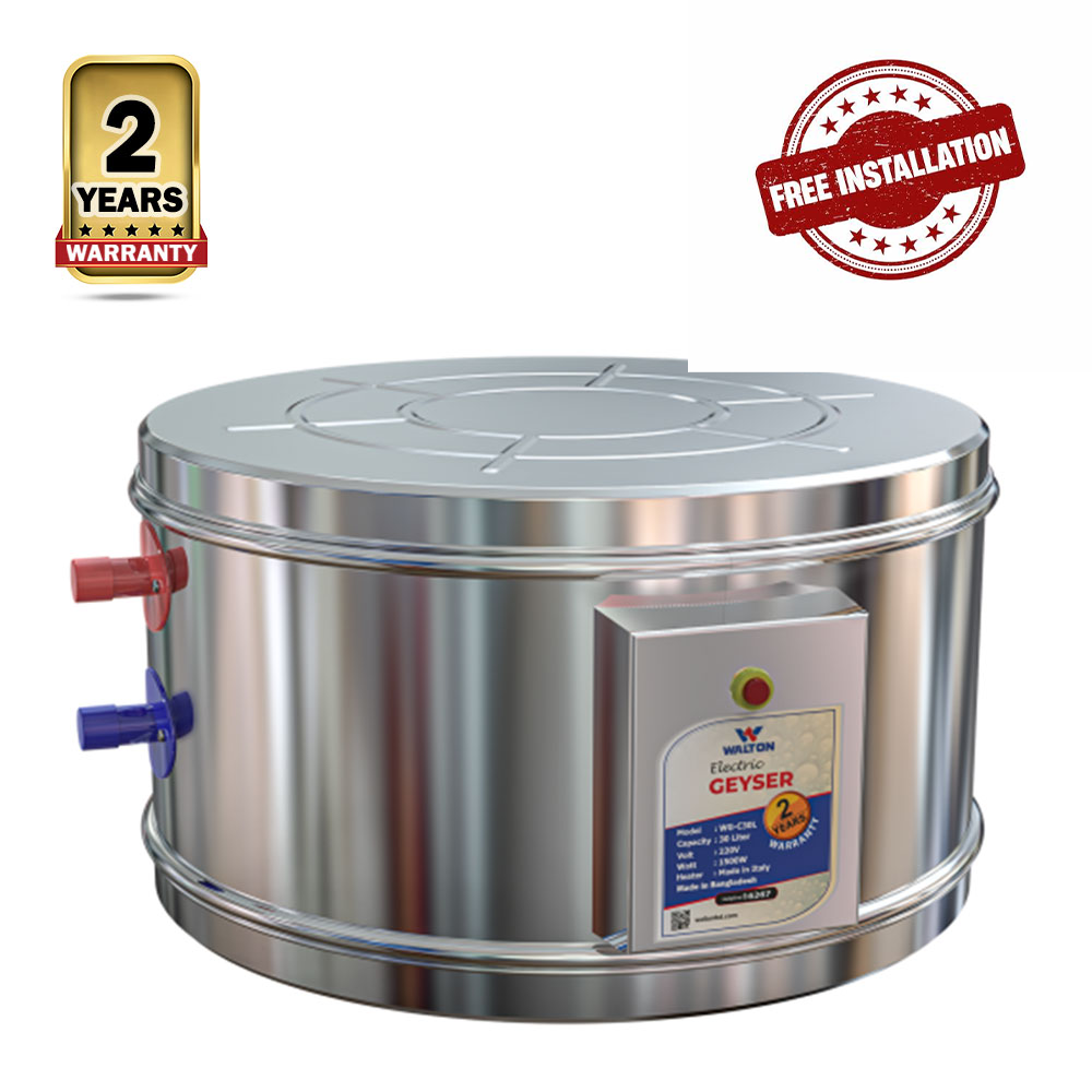 Walton WG-C30L Stainless Steel Electric Geyser - 30 Liters