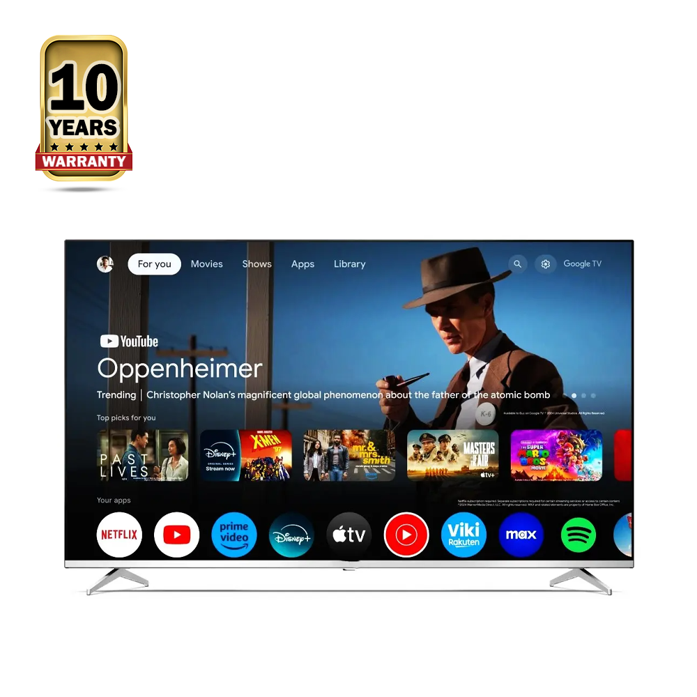 Golden Plus Frameless Voice Control 4K Google TV (Premium Edition) - 43 Inch