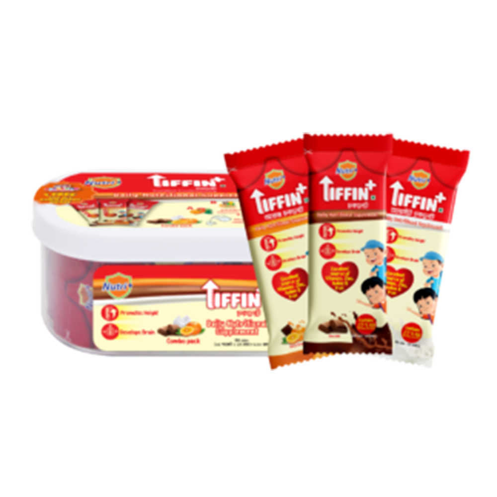 Nutri Plus Tiffin Plus Chocolate Orange and Malai Combo Flavor ...