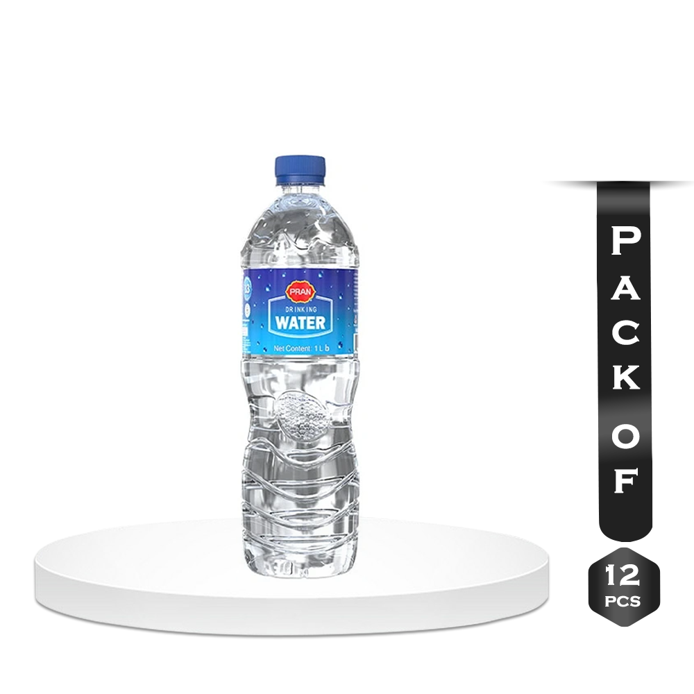 Pack of 12 Pcs PRAN Drinking Water - 1 Litre