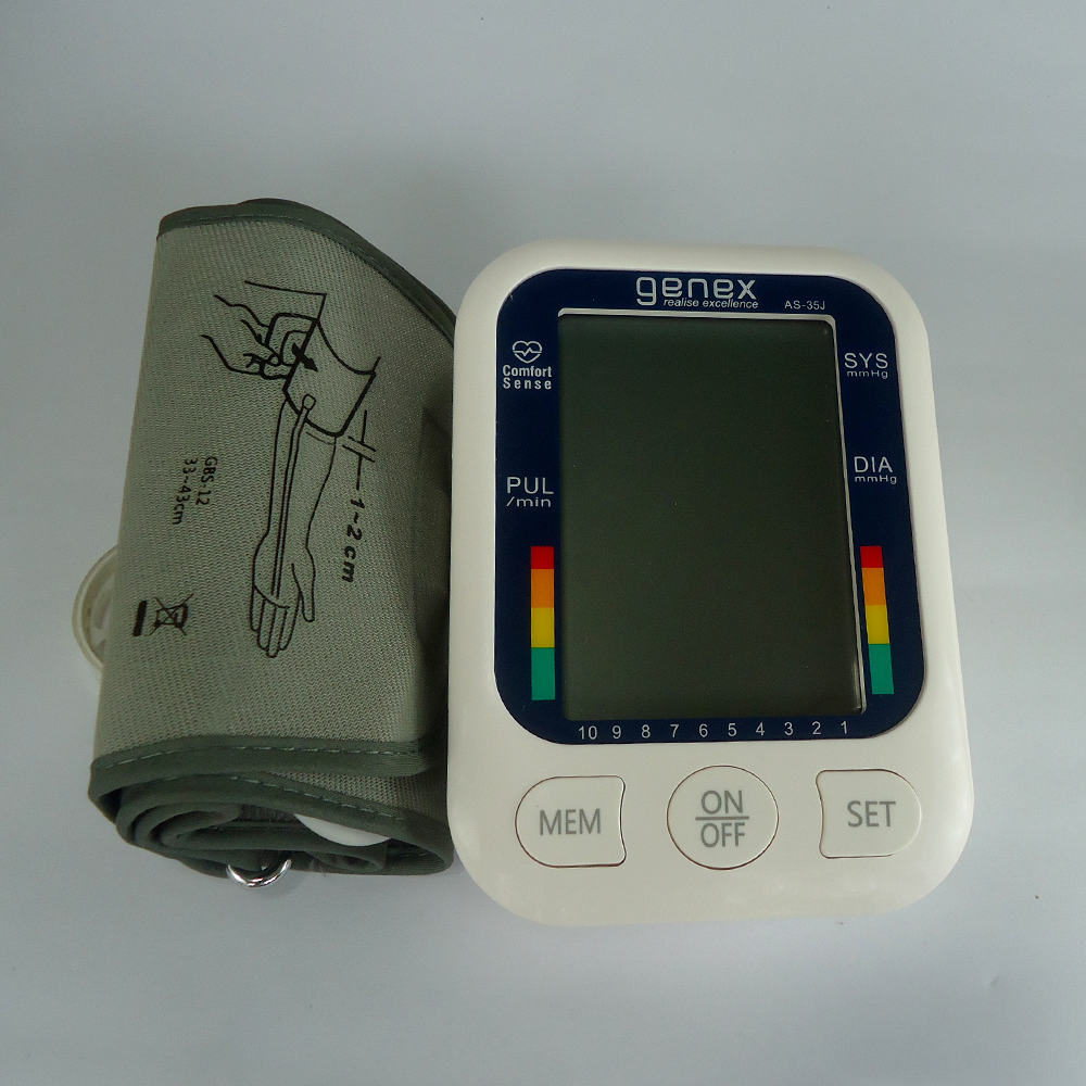 Genex As-35J Automatic Digital Blood Pressure Monitor Machine - White