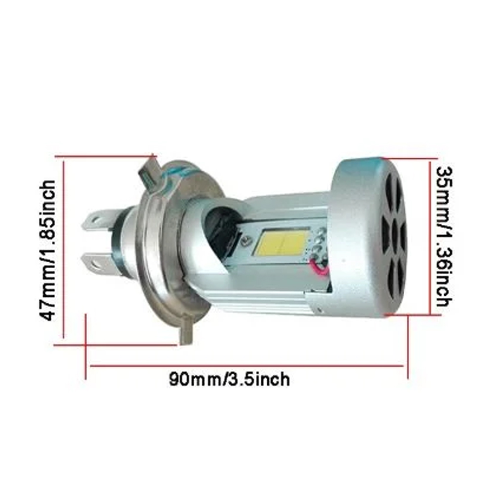 Motoled H4 LED Headlight For Motorcycle Bike Scooter