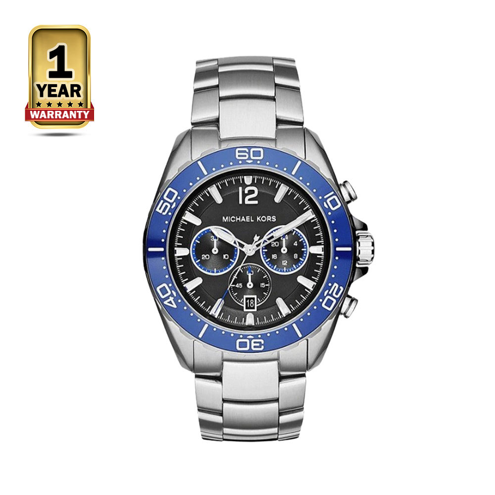 Michael Kors MK8422 Stainless Steel Windward Quartz Chronograph Watch ...